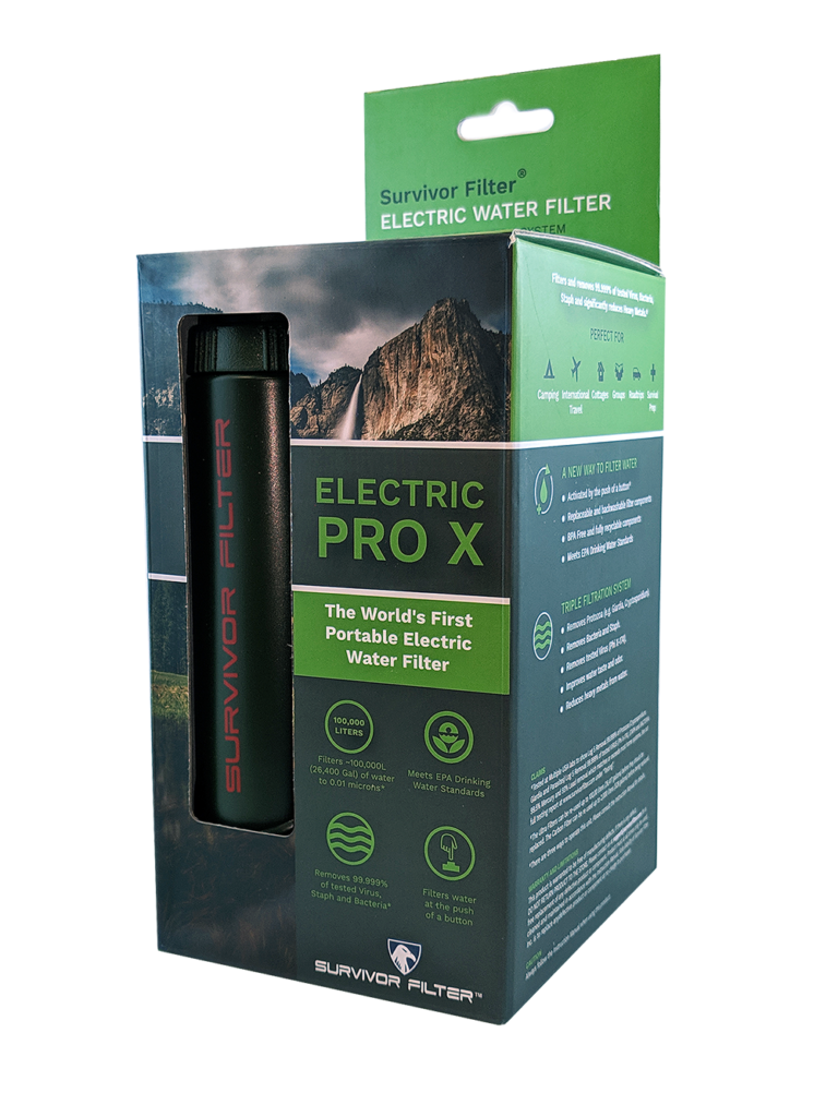SURVIVOR FILTER PRO X - World's First Electric Survival Filter